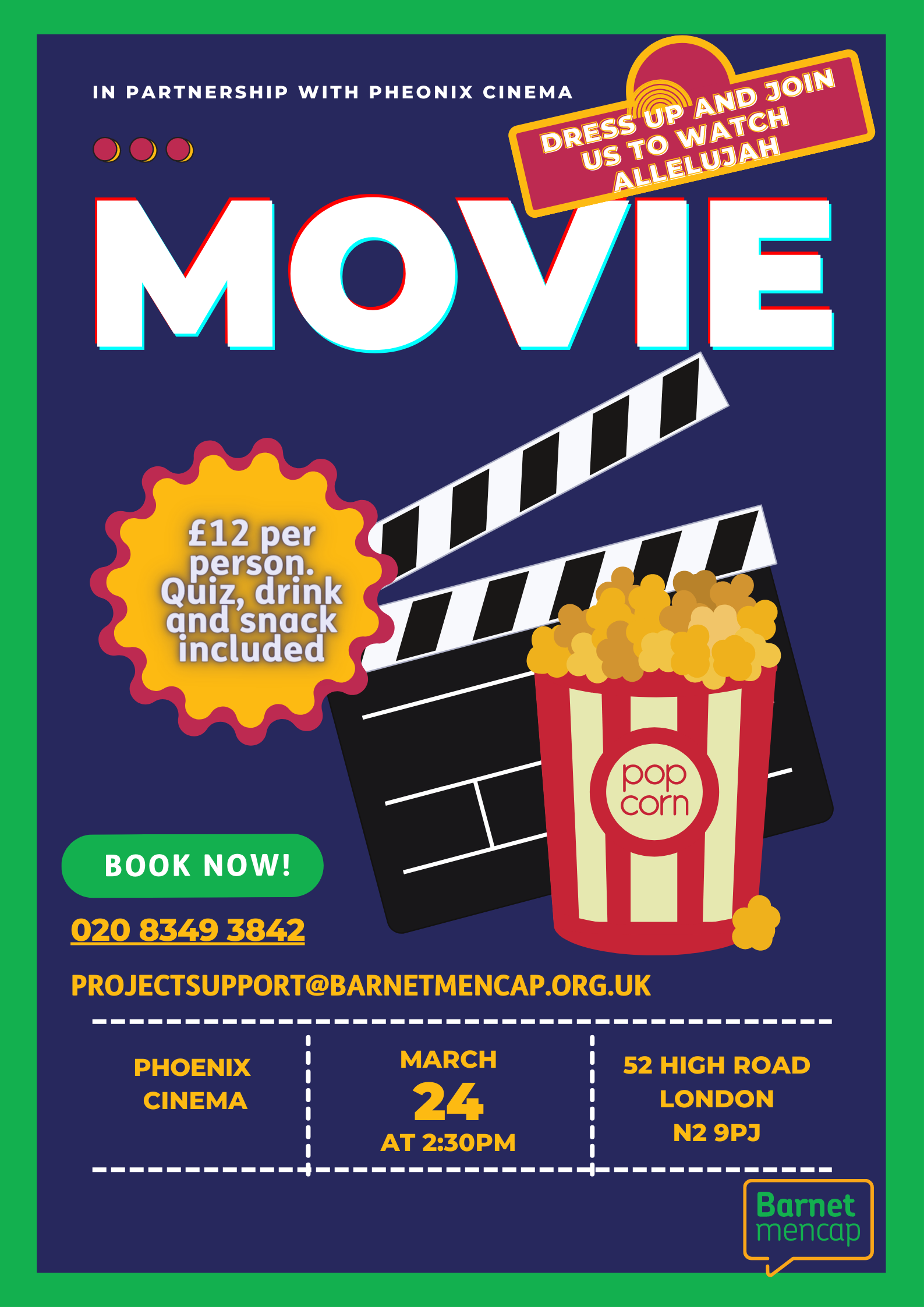 Cinema Fundraiser - Barnet Mencap